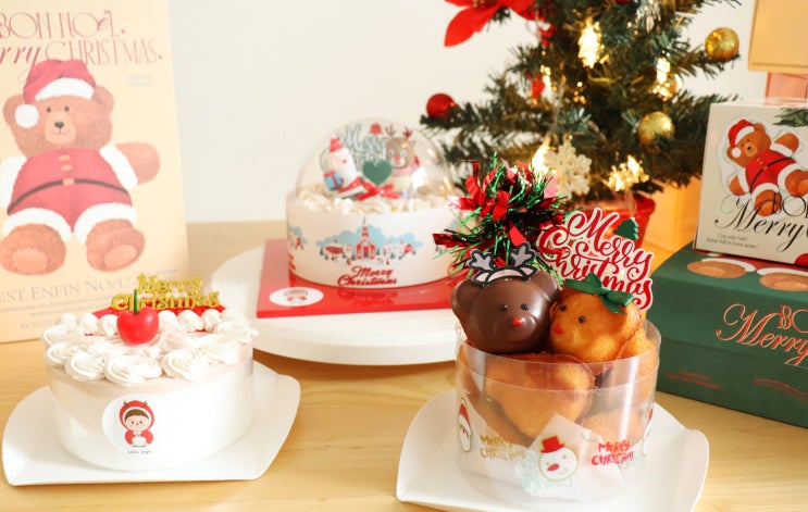 의정부 크리스마스 떡케이크 맛집 선물추천 곰마들렌 케이크포포 : 네이버 블로그