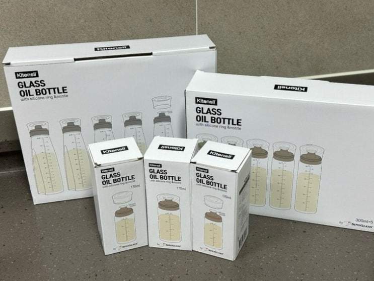 [시노글라스] 시노글라스 오일병, 170ml, 300ml, 500ml, 오일병 식기세척기, 다이소 오일병 : 네이버 블로그
