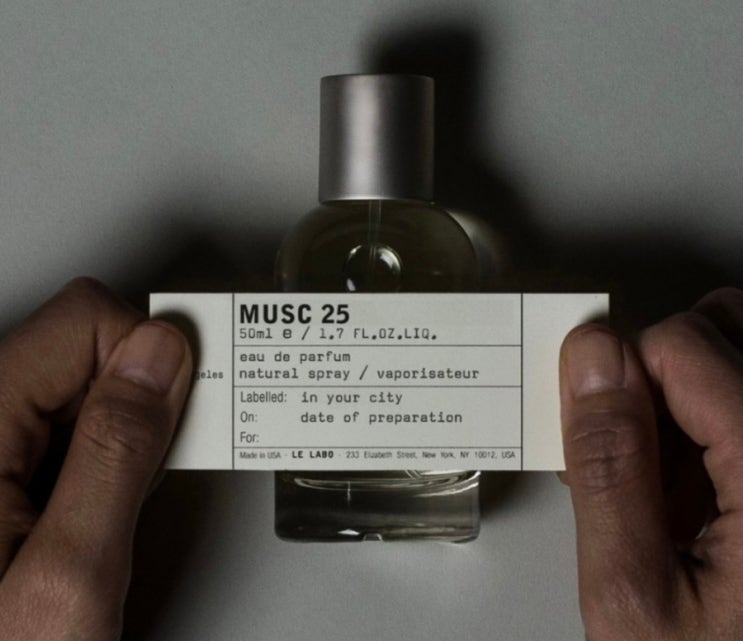 르라보 LE LABO 머스크 25 로스앤젤레스 50ml MUSC 25 : 네이버 블로그