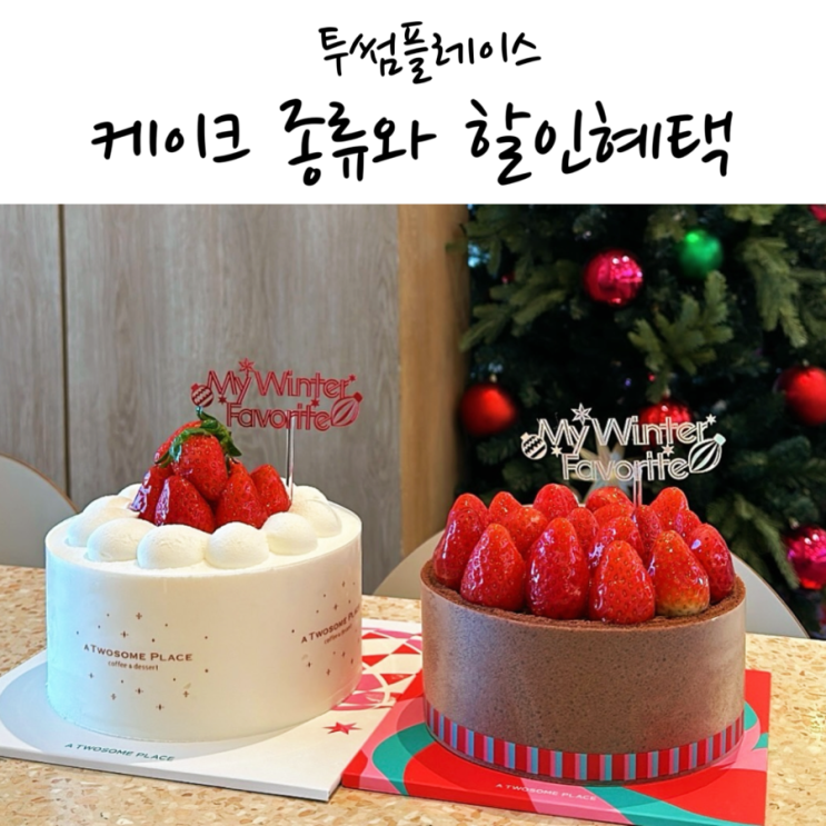 2023년 투썸플레이스 홀케이크 크리스마스케이크 종류 및 할인정보! 투썸하트 사전예약 할인 : 네이버 블로그