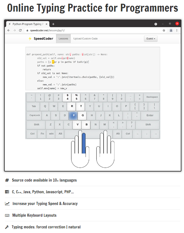 코딩 타자연습 영타준비 사이트 : Speedcoder 스피드코더 : 네이버 블로그