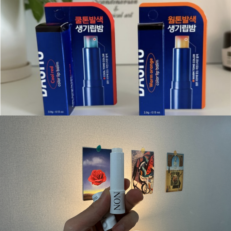 올리브영 남자 발색 컬러 립밤 Vs 논픽션 비건 립밤 2가지 추천 비교 네이버 블로그