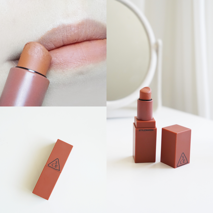 웜톤 매트립스틱 3ce 무드레시피 피치 브라운 잉크드하트 116 발색 후기 : 네이버 블로그