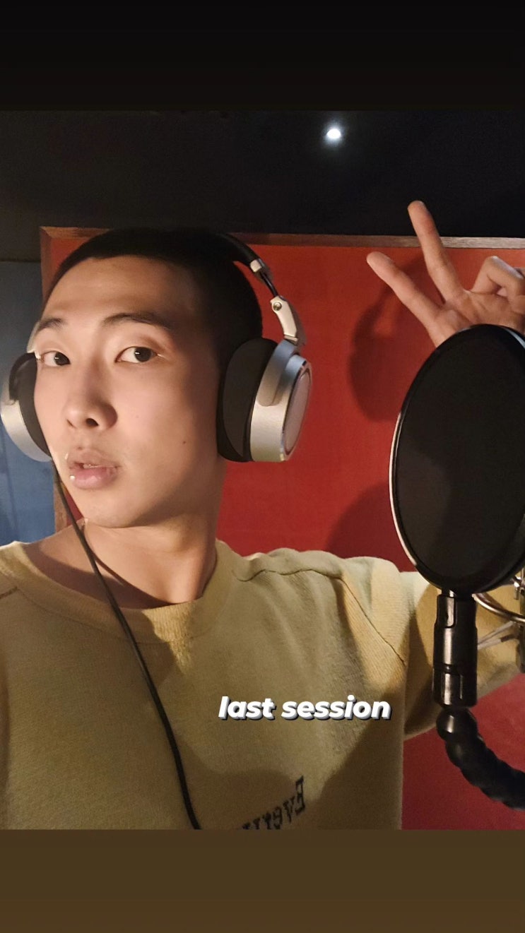 [사진] 방탄소년단(RM)ː인스타그램 활동 - 김아미 프로필 사진 변경 / 녹음 Last Session (231209 ...