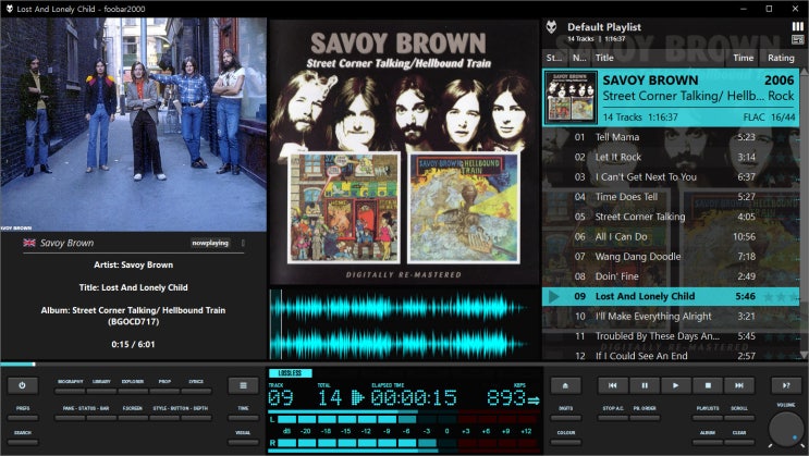 foobar2000 v2 - Darkone 4 테마 : 네이버 블로그