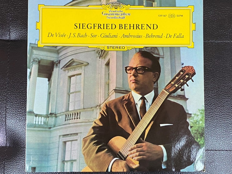 [LP] 지크프리트 베렌트 - Siegfried Behrend - De Visee,Bach,Sor,Giuliani,Ambrosius LP [빅튤립] [독일반] [상 ...