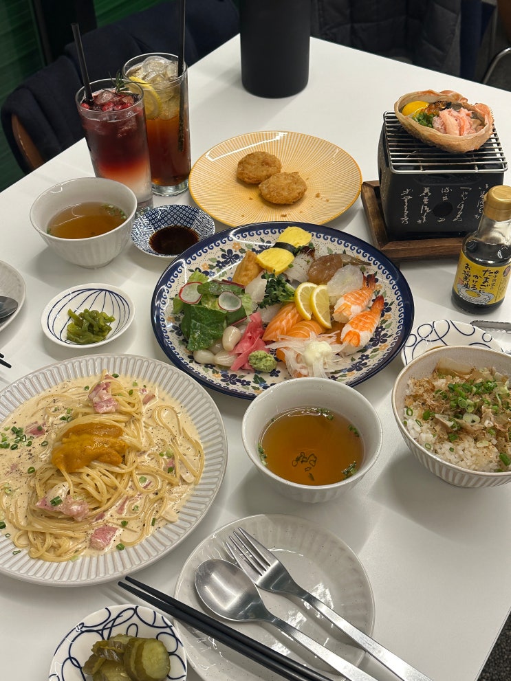 청주 동남지구 초밥 맛집 파스타와 초밥을 동시에 별미로 먹기 좋은 대게딱지장까지 오니아이요 추천 네이버 블로그