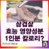 삼겹살 효능 1인분 칼로리 구운 것 영양성분 네이버 블로그