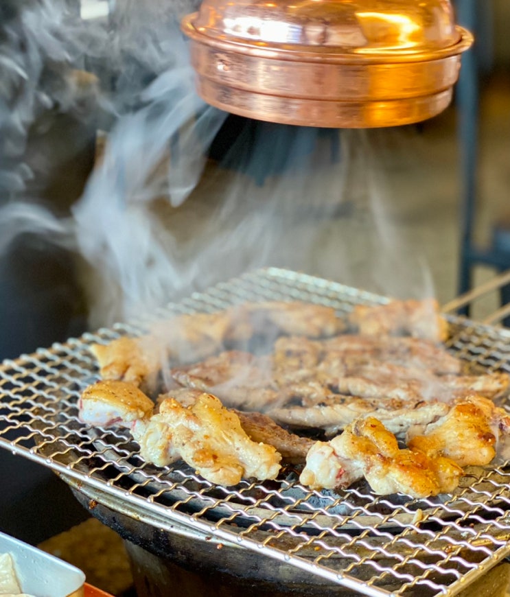 목포 평광 맛집 낭만적인 화로 닭구이 회식장소 : 네이버 블로그