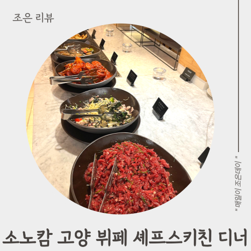 일산 호텔 소노팜 고양 뷔페 디너 셰프스키친 12월 운영 안내 네이버 블로그