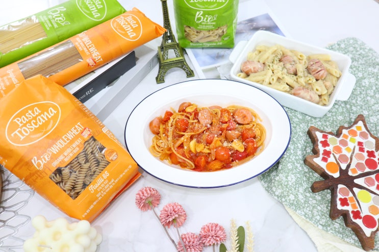 치킨갈릭크림 펜네 파스타 만들기 오뚜기 파스타면 연말 홈파티 요리 : 네이버 블로그