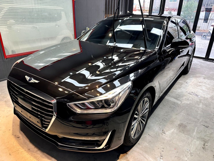 울산 제네시스 EQ900 광택, 유리막 코팅으로 도장면 광 올리기 : 네이버 블로그