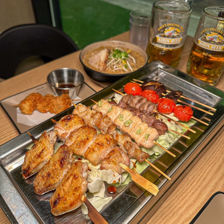 수완지구 신상 술집 토리치키 광주수완점 가서 야키토리 쿠시카츠 기린 생맥주까지 먹으실 네이버 블로그