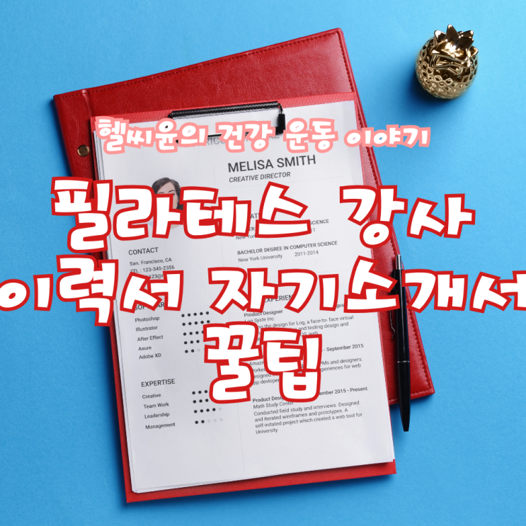 헬씨윤의 필라테스 강사 이력서 자기소개서 꿀팁 채용하는 입장으로 풀어드립니다 네이버 블로그