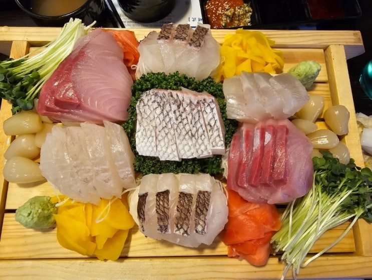 병점중심상가 물고기자리 병점점 겨울철 방어회 참돔회 맛집 모둠숙성회 리필코스 38000원 완전 가성비 넘치는 코스 요리
