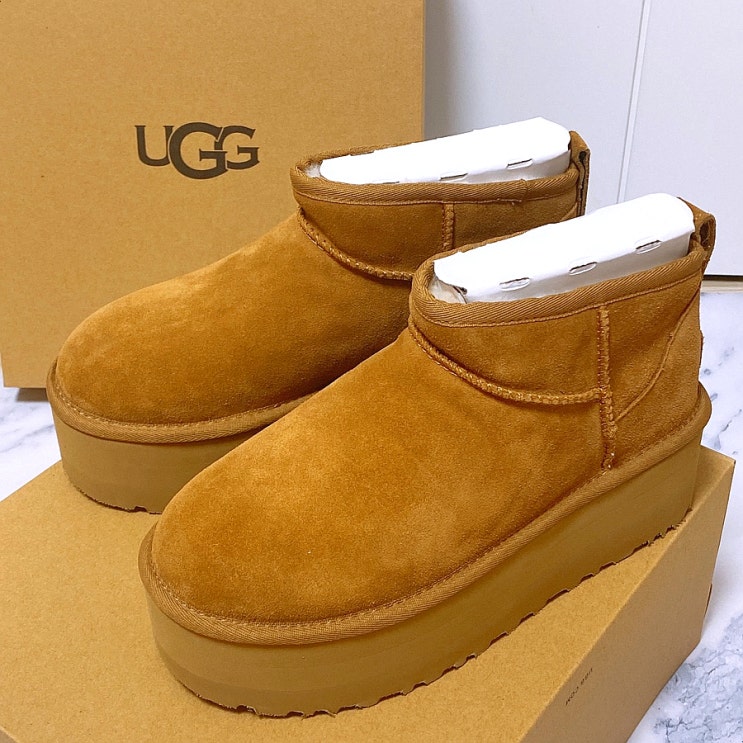 어그 Ugg 겨울 필수템 어그 클래식 울트라 미니 플랫폼 7사이즈 후기 235사이즈 팁 네이버 블로그