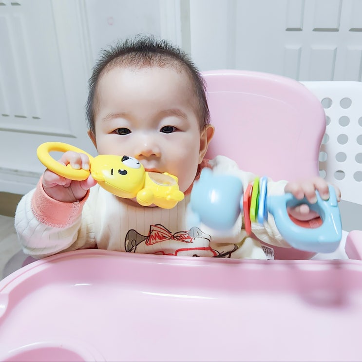 육아필수템 아기선물로 피셔프라이스 플레이랩 딸랑이와 치발기 어때요 네이버 블로그