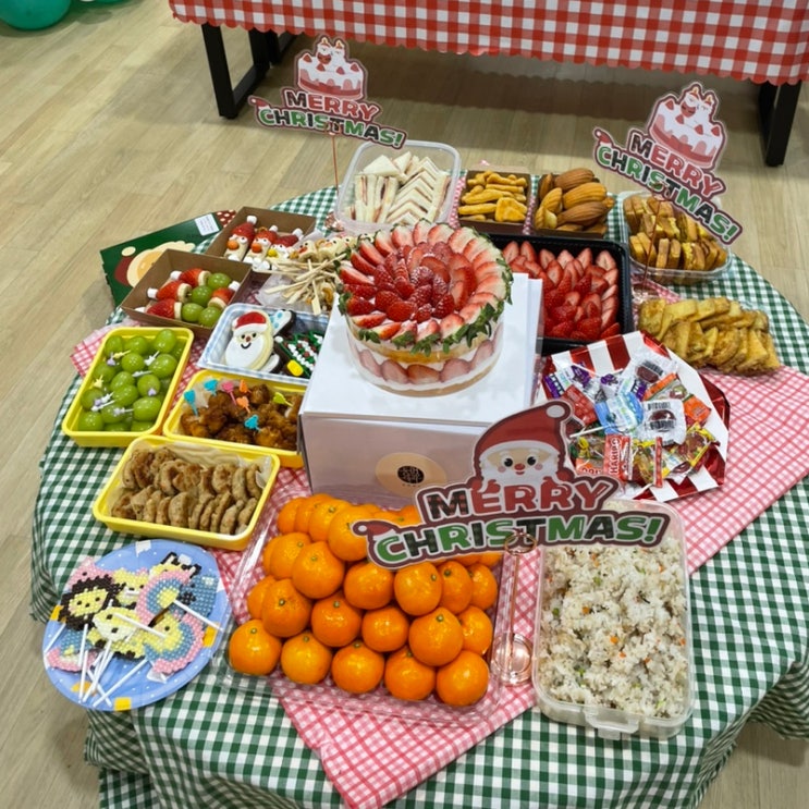 크리스마스 어린이집 크리스마스 행사 뷔페행사 포트락 파티 추천 메뉴 크리스마스 행사 간식 파티 간식 핑거푸드 아이