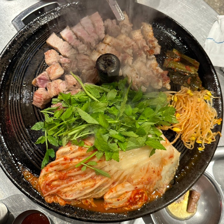 대구 월배 삼겹살 청도 미나리 솥뚜껑 목구멍 월배점 네이버 블로그