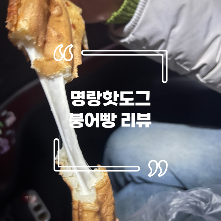 [내돈내산] 명랑 핫도그 / 명랑 핫도그신메뉴 붕어빵 솔직 리뷰, 후기 : 네이버 블로그