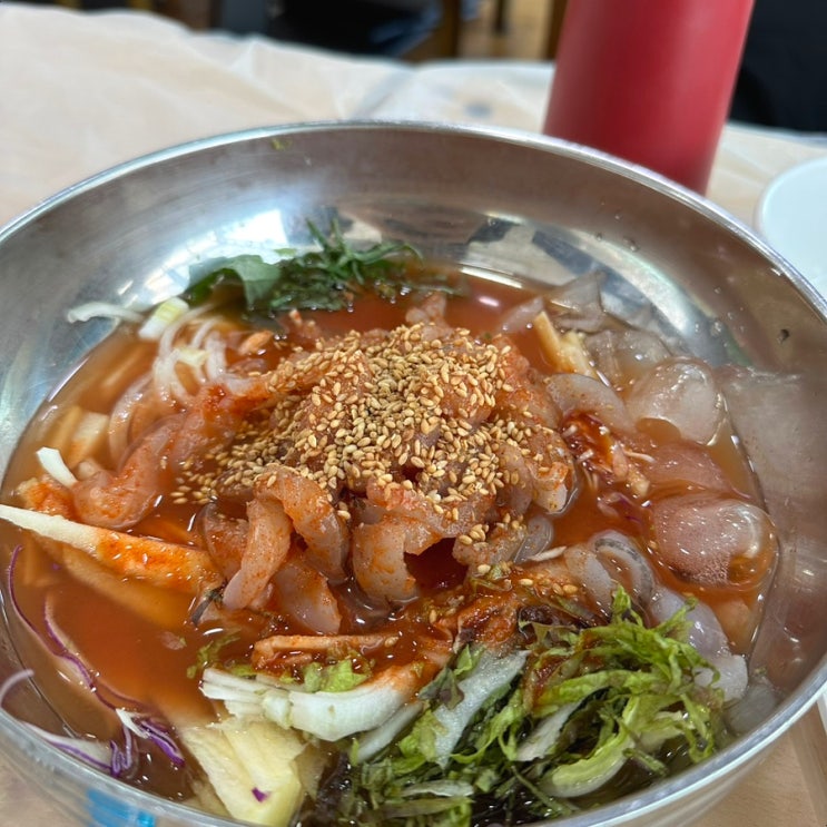 강릉 맛집 남항진해변 아침식사 가능한곳 무지개횟집 물회 회덮밥 전복죽 후기 네이버 블로그