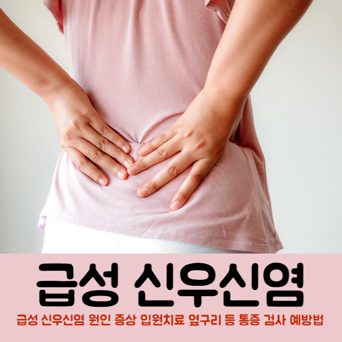 급성 신우신염 원인 증상 입원치료 옆구리 등 통증 검사 방법 예방법 음식 네이버 블로그
