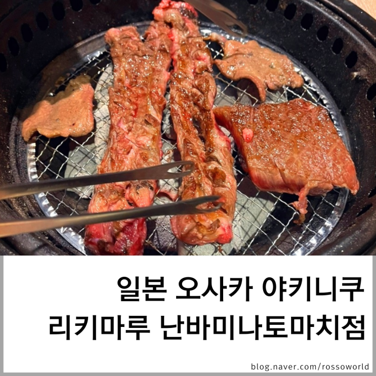 [일본] 오사카 야키니쿠 리키마루 난바 미나토마치점 (Yakiniku Rikimaru Namba Minatomachi) 무한리필 ...