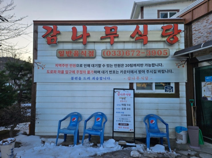 양양맛집 감나무식당 웨이팅성공방법 해장국맛집 일출보고바로먹기 네이버 블로그