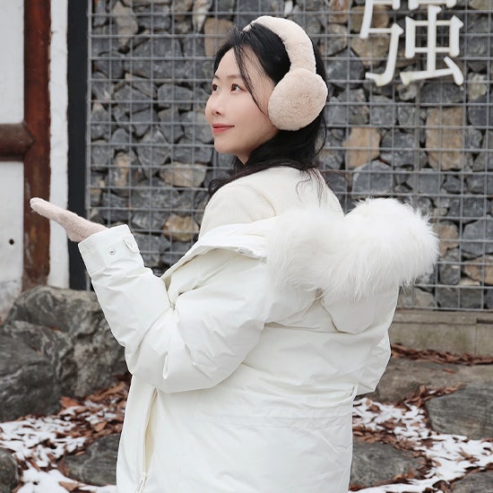 디스커버리 고어텍스 여성 구스 롱패딩 따뜻한 착용 후기 네이버 블로그