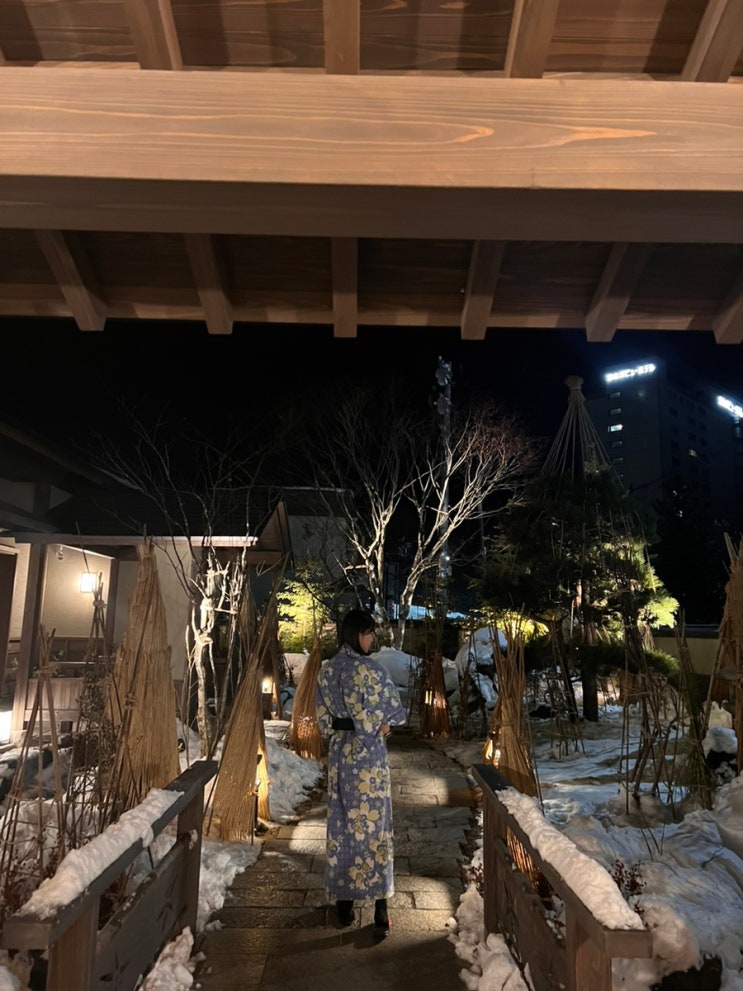 12월 일본 삿포로 료칸 추천 조잔케이 유라쿠소안 국도뷰 가이세키 프라이빗탕개인 노천탕 대욕장 후기