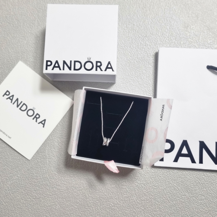 내돈내산) 판도라 로고 파베 비디드 실버 목걸이(392311C01) 후기 : 네이버 블로그