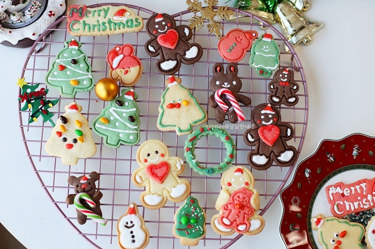 크리스마스 쿠키 만들기 쿠키반죽 재료 아이싱쿠키 만들기 : 네이버 블로그