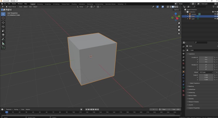 블렌더3d_Subdivision Surface 안될 때 : 네이버 블로그