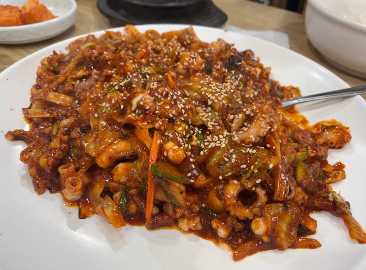 판교 통통 낙지마을, 매콤 낙지 덮밥 판교 점심 추천! : 네이버 블로그