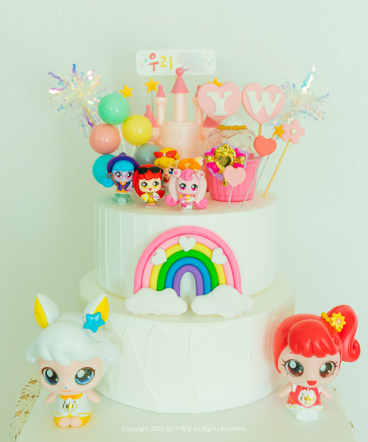 티니핑 케이크 엄마표 캐치티니핑 아기생일케이크 만들기! : 네이버 블로그