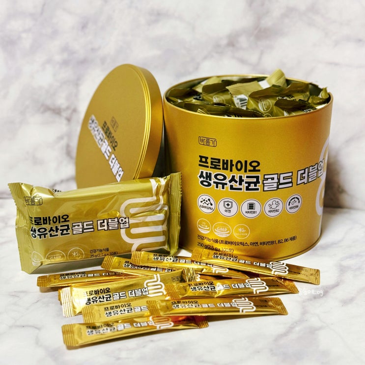 온가족이 먹을 수 있는 대용량 바름가 프로바이오생유산균 골드 더블업 네이버 블로그