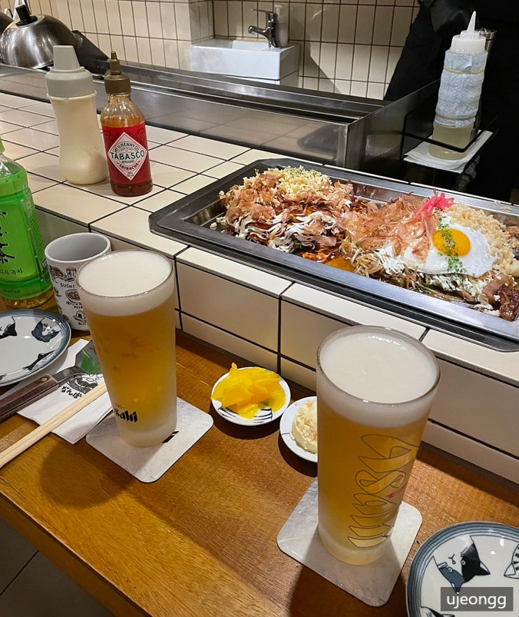 부산 전포 난바이 서면 일본 감성 이자카야 맛집 오코노미야끼 야끼소바 아사히 생맥주까지 완벽한 연말 술집 찐 추천