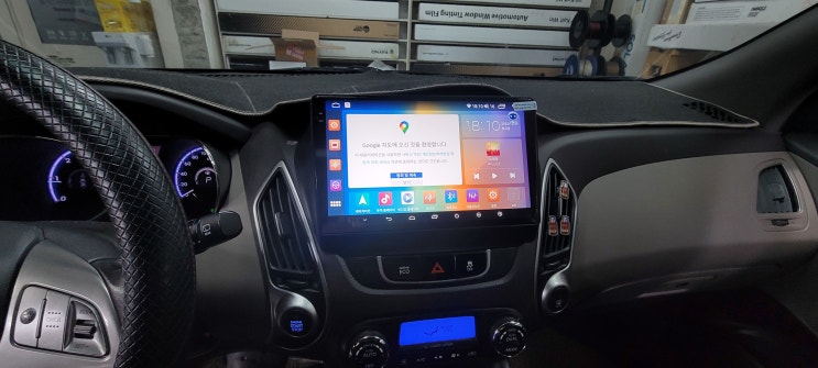 투싼ix 음성인식 안드로이드 올인원 cdt a1 2k 10.36인치 카플레이 홍천 블랙박스 내비게이션 카오디오 : 네이버 블로그