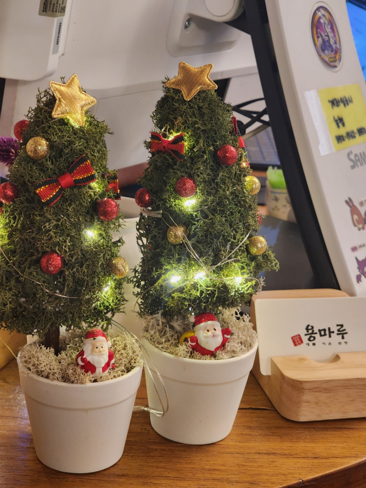 겨울방학 초등 아이들과 함께 할 스칸디아모스 DIY 미니어처 크리스마스 트리 만들기 : 네이버 블로그