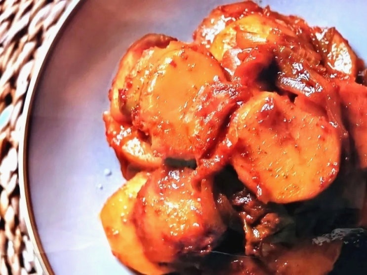 최고의 요리비결 유귀열 감자조림 레시피 고추가루 양념 얼큰감자조림 : 네이버 블로그