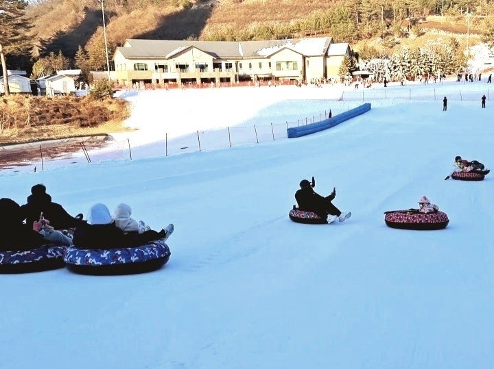 강원도 원주시 오크밸리눈썰매장 이용요금 운영시간 이용팁 회전썰매 산타랑사진찍기 에어바운스 주말아이랑가볼만한곳 겨울여행지 오크밸리
