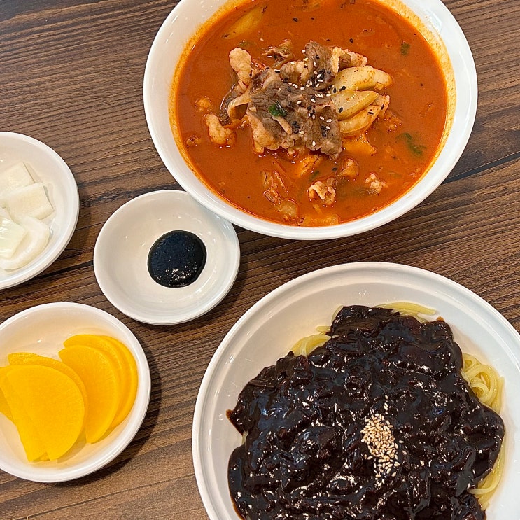 강릉 홍제동 맛집 중식당 줄 서서 먹는 차돌짬뽕 짜장면 미니탕수육 네이버 블로그