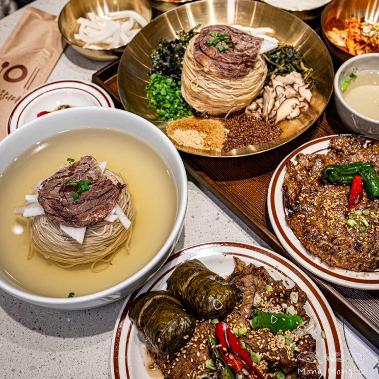 롯데백화점 인천점 맛집 광평 평양냉면 갈비 지하 푸드 에비뉴 식당 네이버 블로그