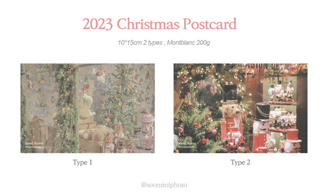 [Postcard] 2023 Christmas & Memorable moments Postcards / Printed with ...