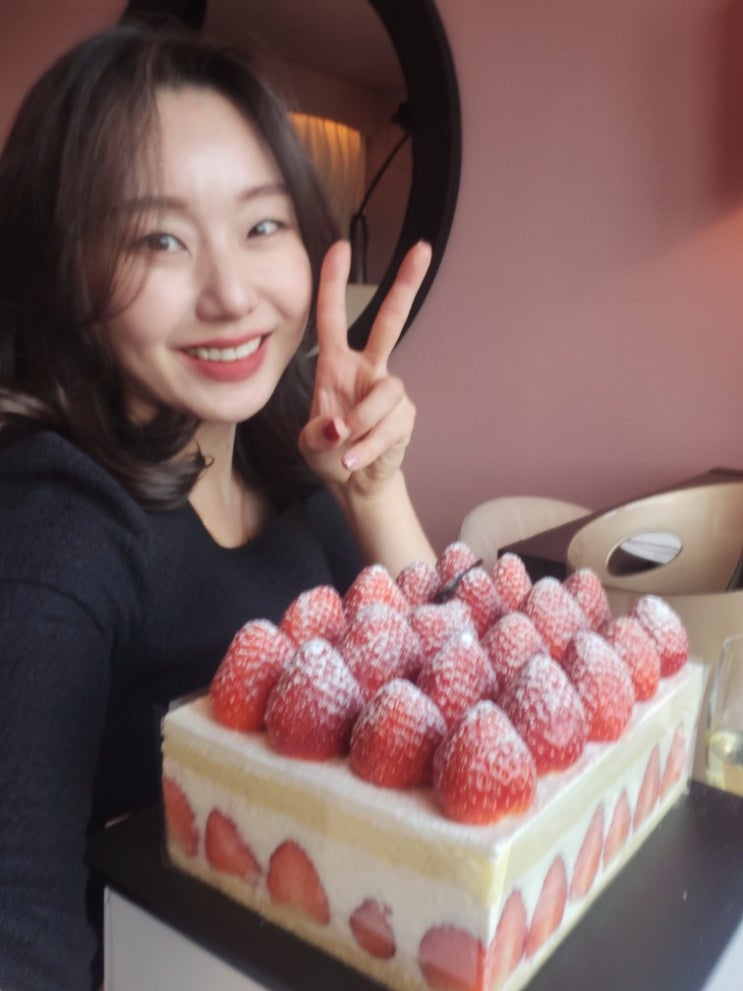 롯데 호텔 케이크 서울 델리카한스 딸기케이크 예약 수령 네이버 블로그