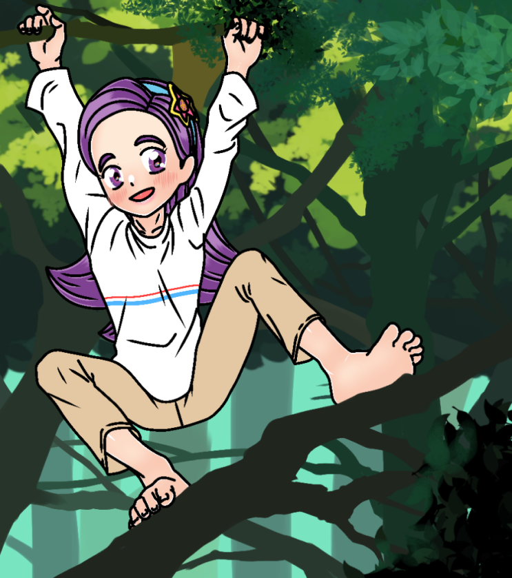 정글에서 놀고 있는 퍼플스타🌟! : 네이버 블로그