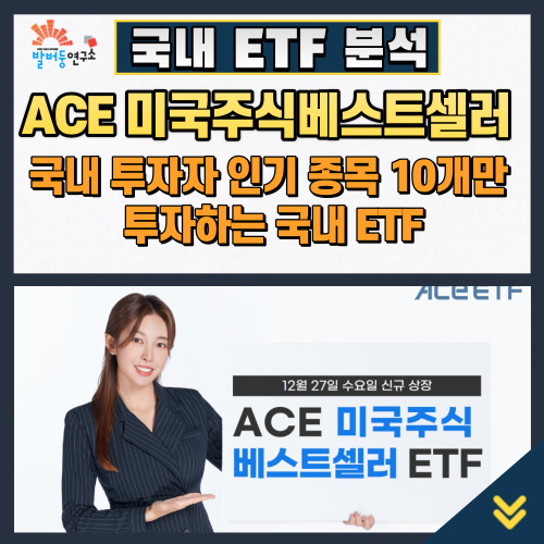 ACE 미국주식베스트셀러, 국내 투자자 인기 종목 10개만 투자하는 국내 ETF : 네이버 블로그