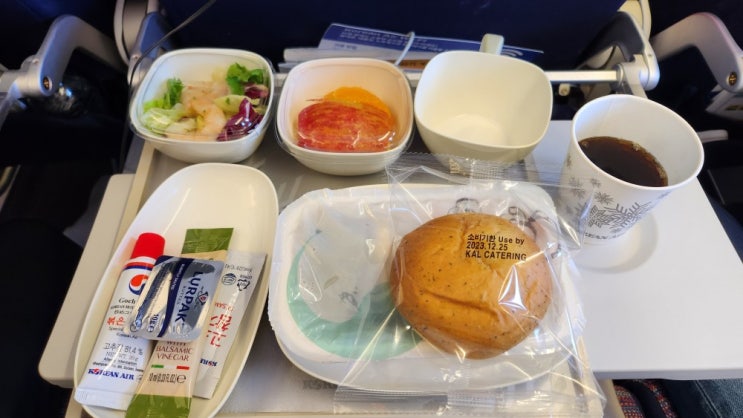 대한항공 인천-하노이 이코노미석 (KE441)/대한항공 코트룸 서비스 : 네이버 블로그