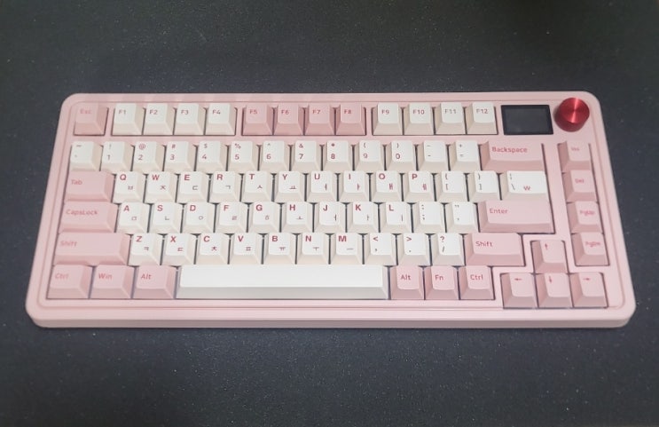 펀키스 기계식키보드 CMK75 발렌타인 핑크색 FL 아이스핑크축 내돈내산 리뷰 : 네이버 블로그