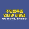 주민등록증 인터넷 재발급 준비물 기간 비용 임시신분증 발급 방법 네이버 블로그